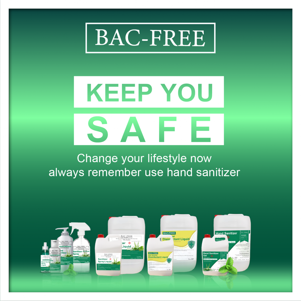 Bac -Free Sanitizer – LunaCare